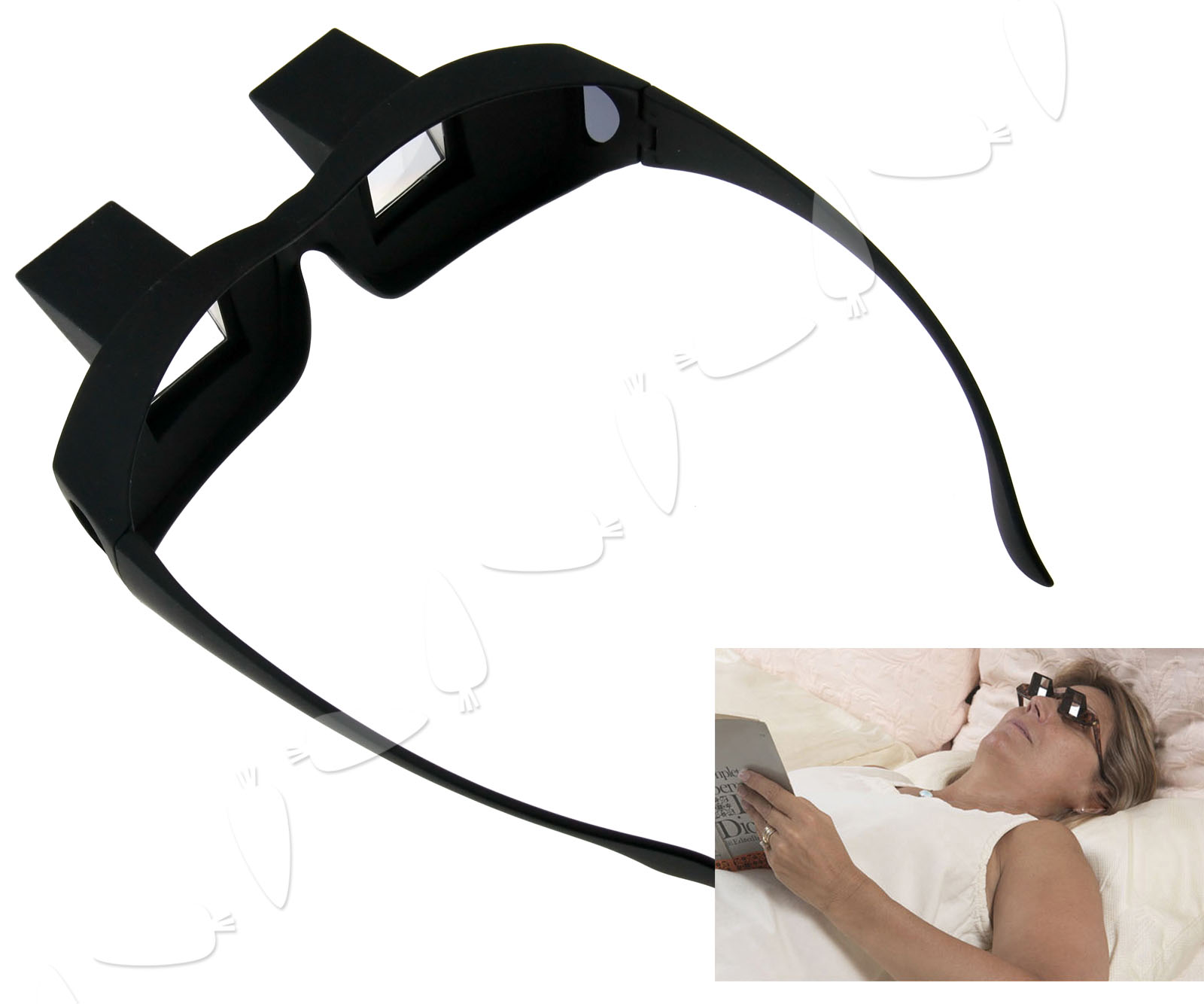 Periscope Horizontal Prism Angled Lazy Glasses Lie Lying Down Watching