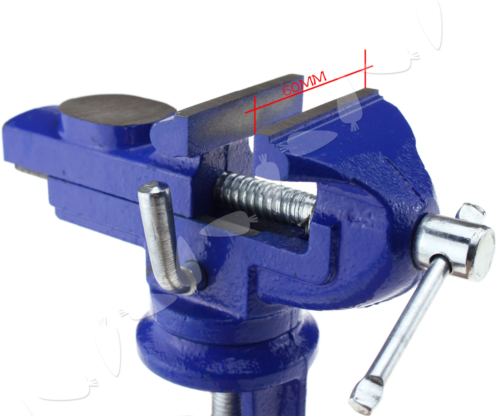 Mini Vice Model Clamp On Swivel Base Steel Vice Table Top Workbench Desk 60mm Us