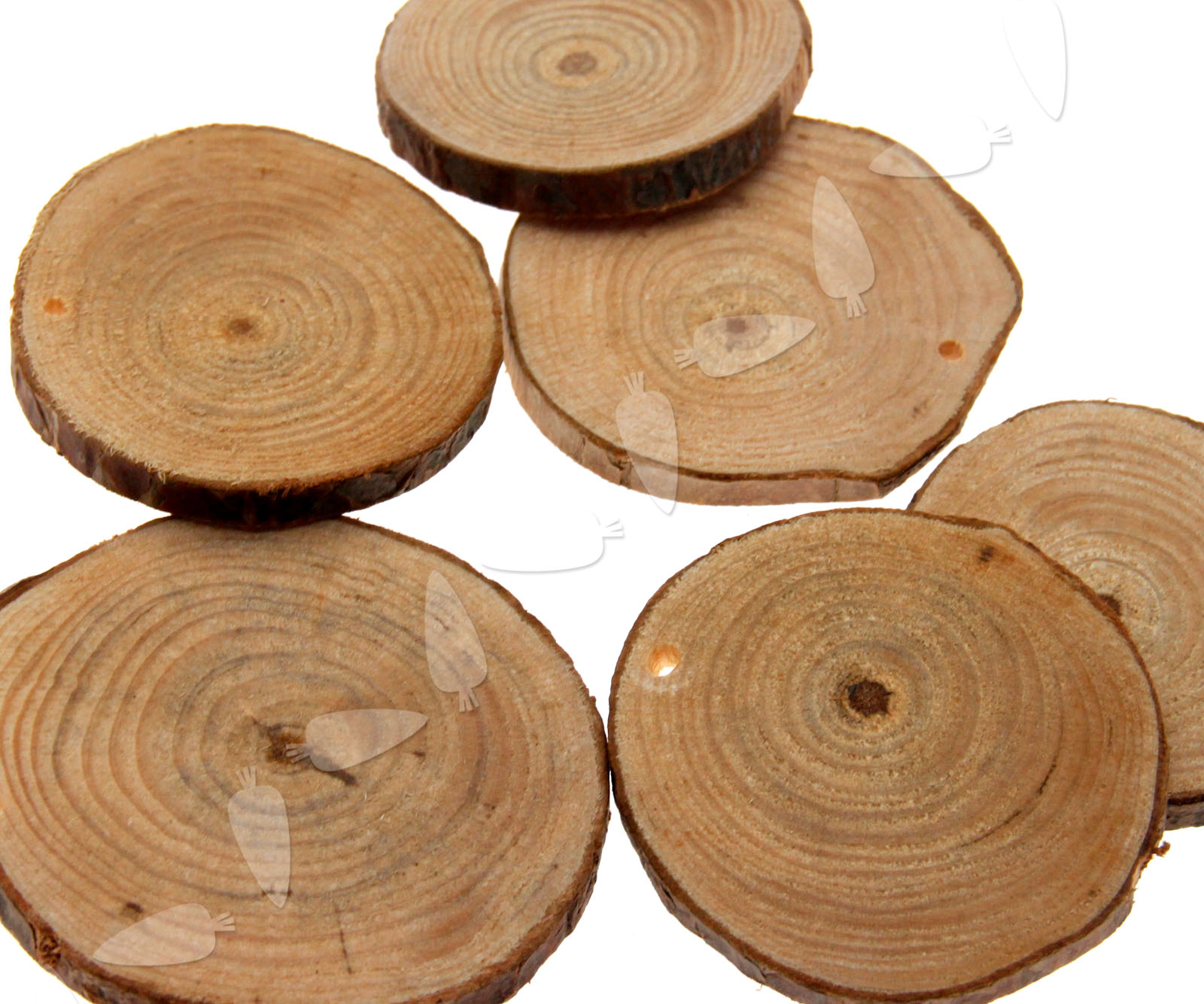 Natural Wood Round Discs Slices With Hole For Craft Hobbies Pyrography natural-wood-round-discs-slices-with-hole-for-craft-hobbies-pyrography