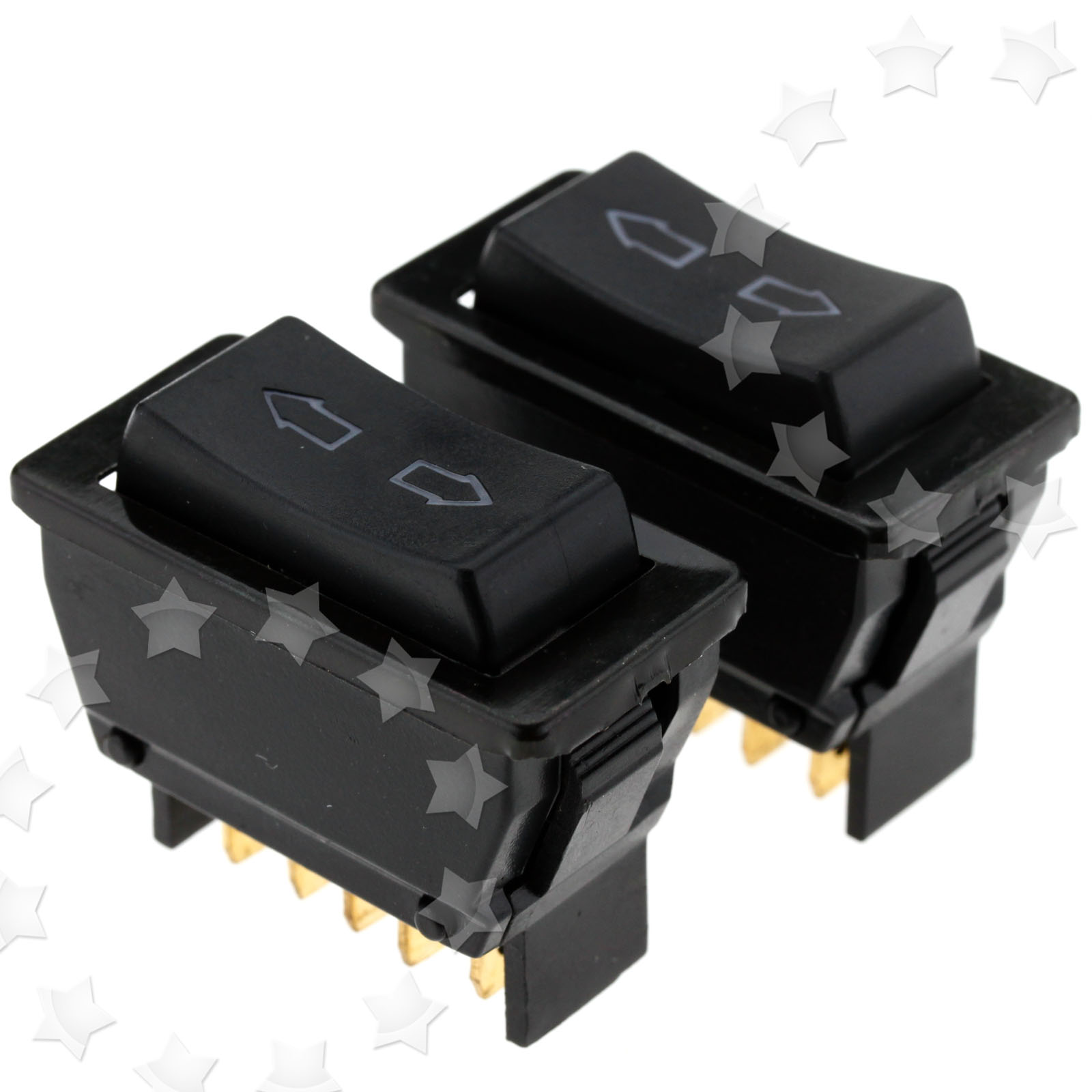 2 Pieces 12V LED Car Electric Window Aerial Up Down Rocker 5PIN Switch 2 Pieces 12V LED Car Electric Window Aerial Up Down Rocker 5PIN Switch