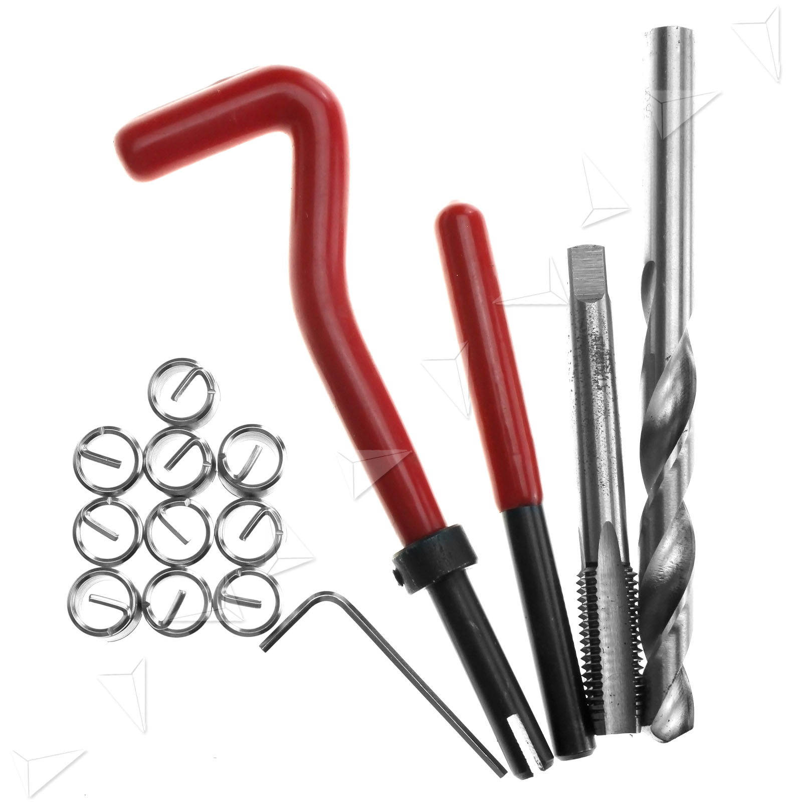15PCS M10 X 1.5mm Compatible Thread Repair Wire Insert Tools Kit Set ...
