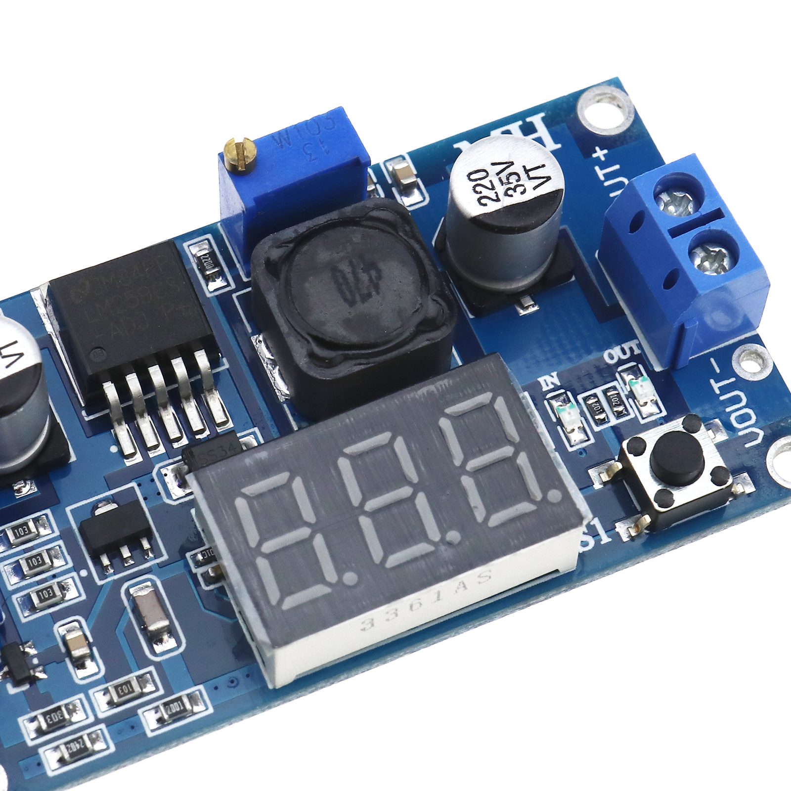 2A VOLTMET DC to DC Step Down Buck Converter Power Module with LED ...