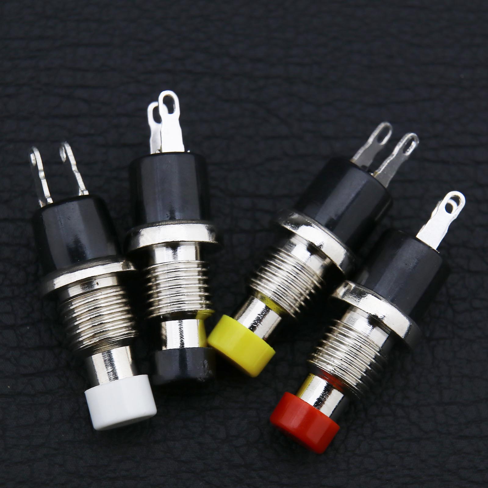 SPST 12pcs Mini Push Button Switch Set 1 a 250v Panel Mount Knob Swich ...