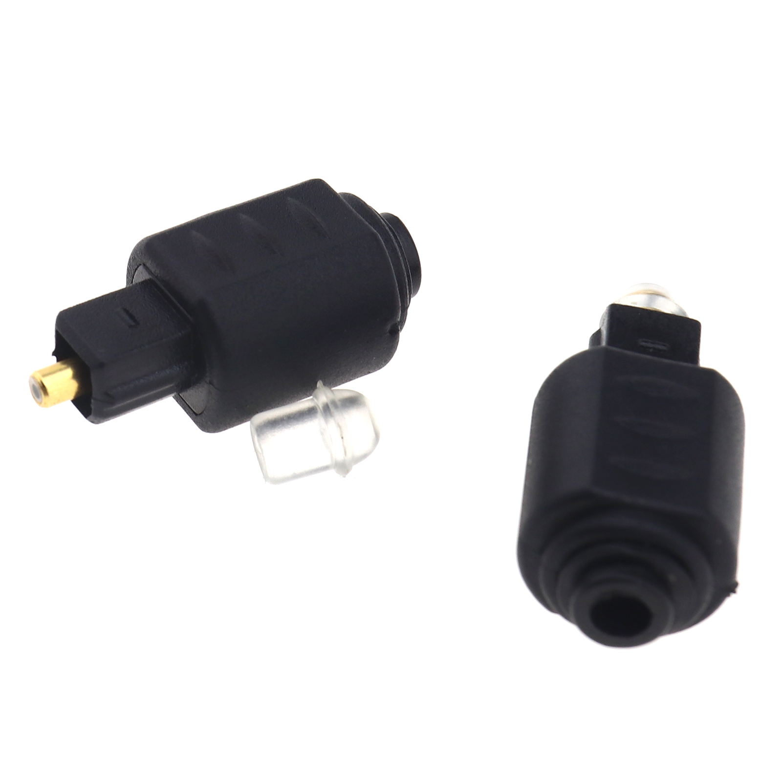 2.7cm Black Optical Audio Adapter 3.5mm Female Jack Plug to Digital ...