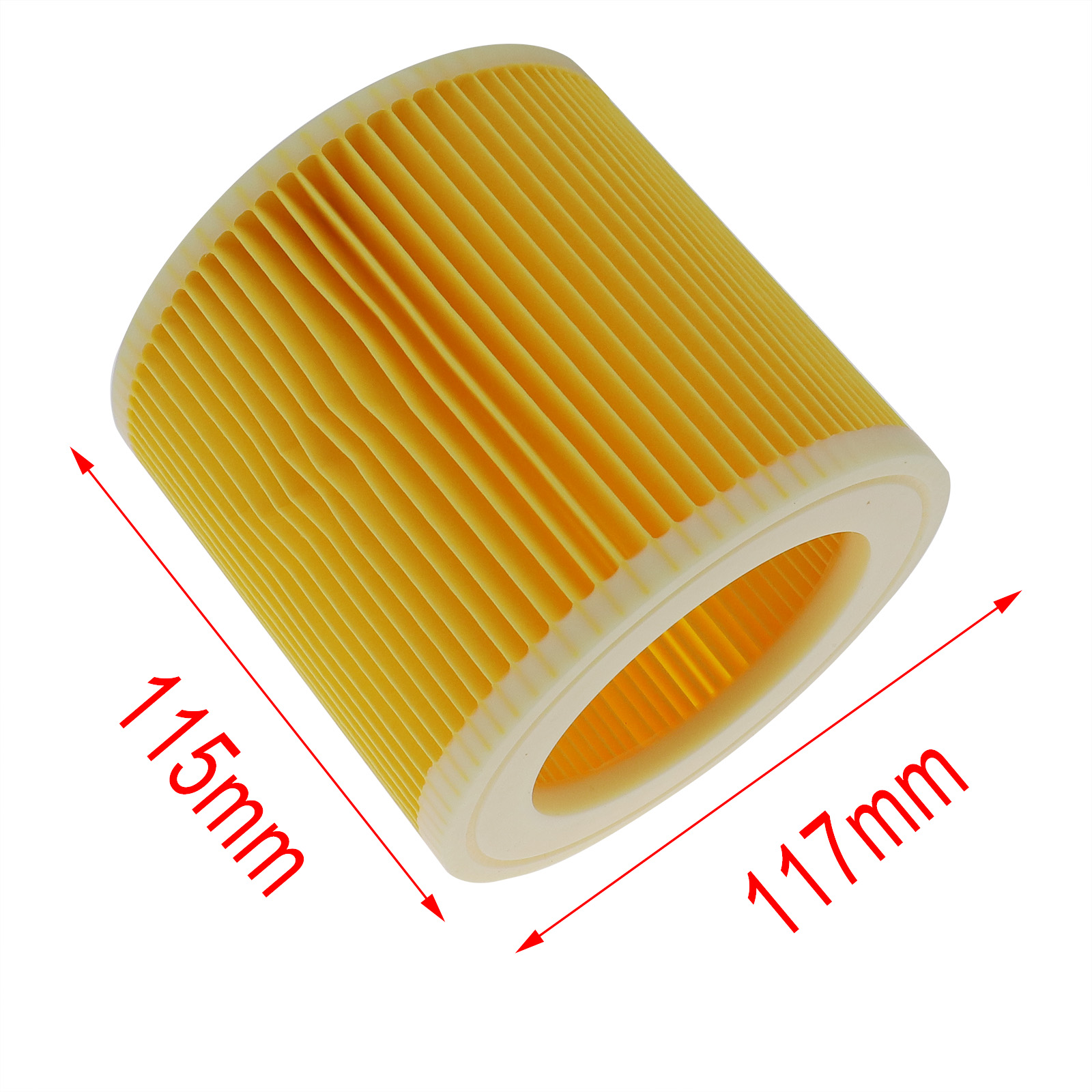Cartridge Filter For Karcher WD2 WD3 MV2 MV3 Series Wet & Dry Vac ...