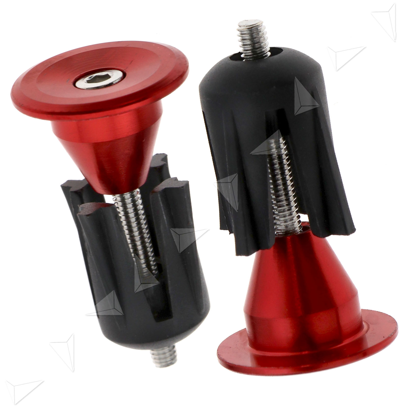 2pc MTBRoad Bike Bicycle Aluminum Handlebar Grips Handle Bar Cap End ...