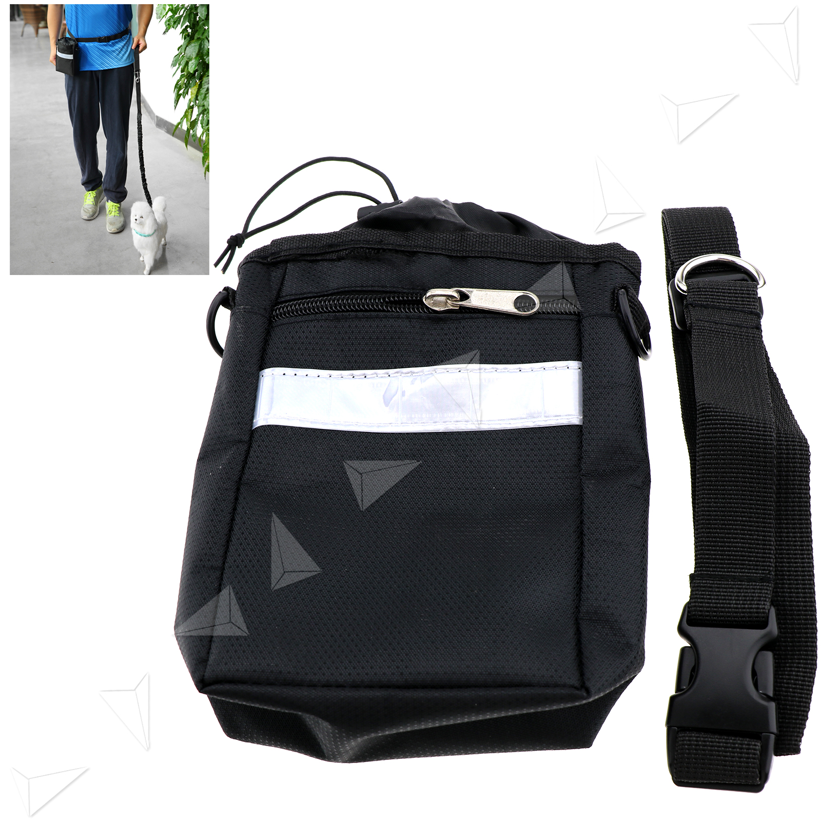 Sacchetto per prelibatezze borsa per snack borsa per mangime sacchetto per mangime nero BAG set