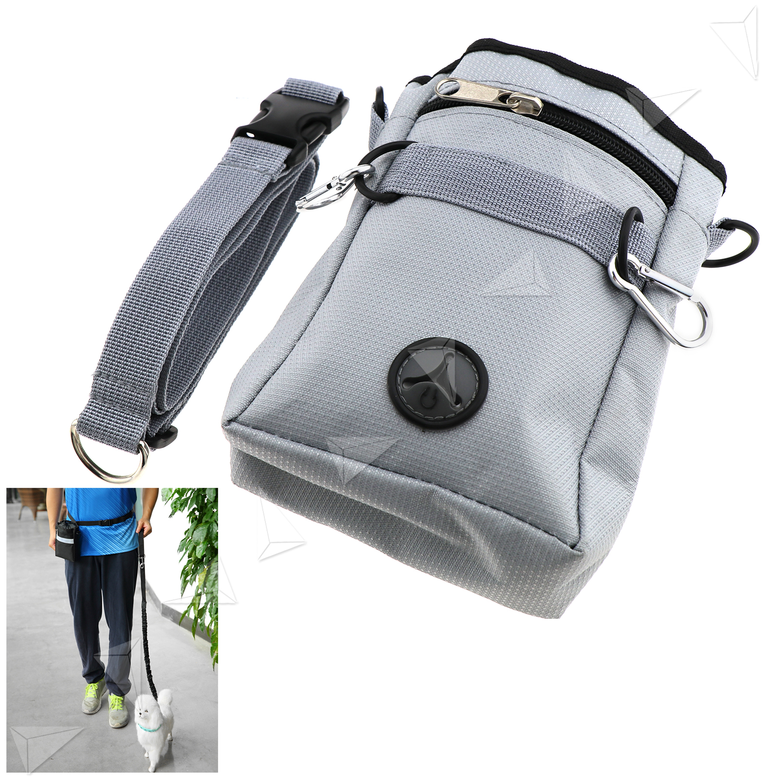 Sacchetto per snack sacchetto per prelibatezze sacchetto per prelibatezze borsa per mangime sacchetto per mangime grigio