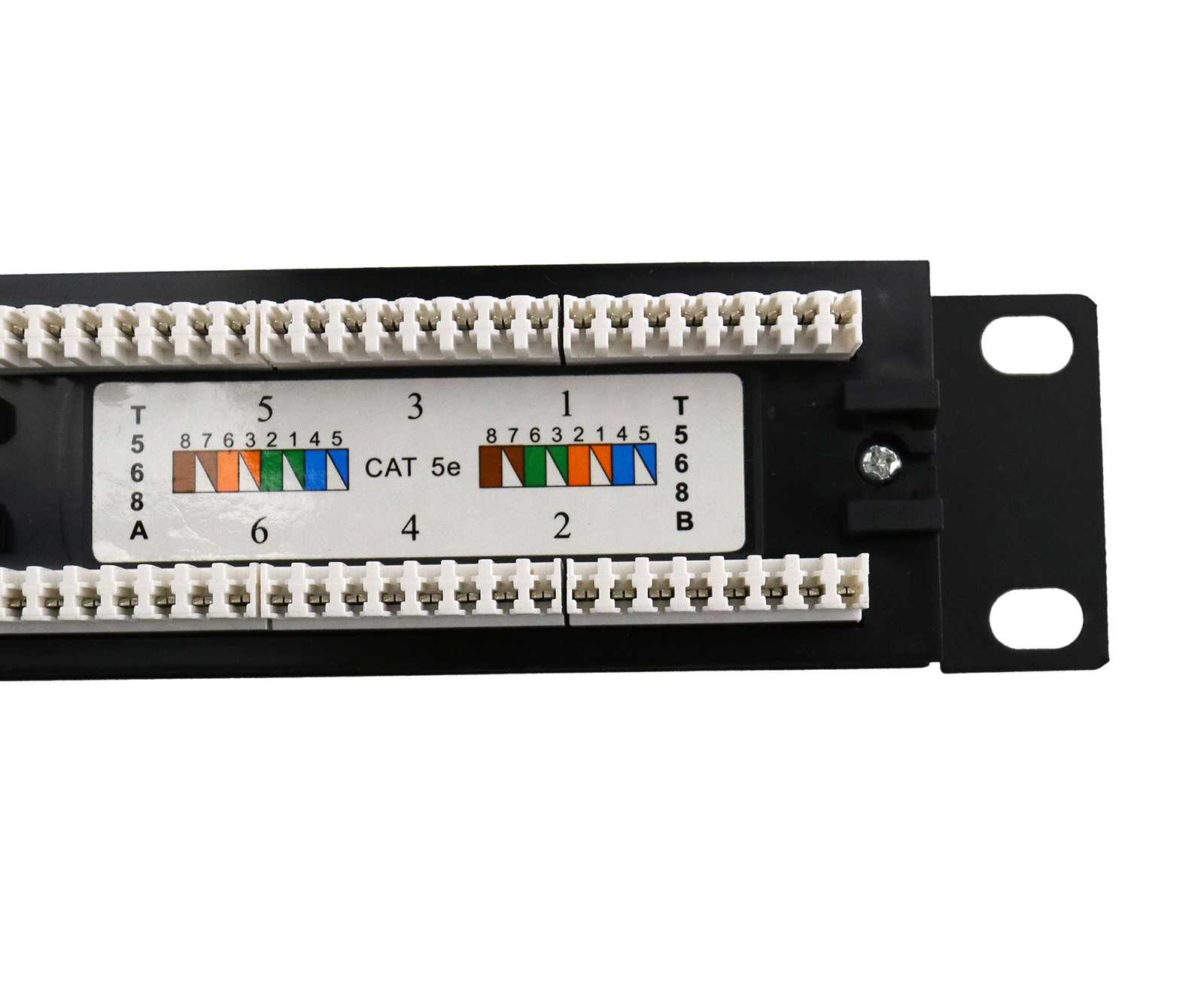 24 Port CAT5e RJ45 110 1U 1RU Network Ethernet Rack Mount One Space ...