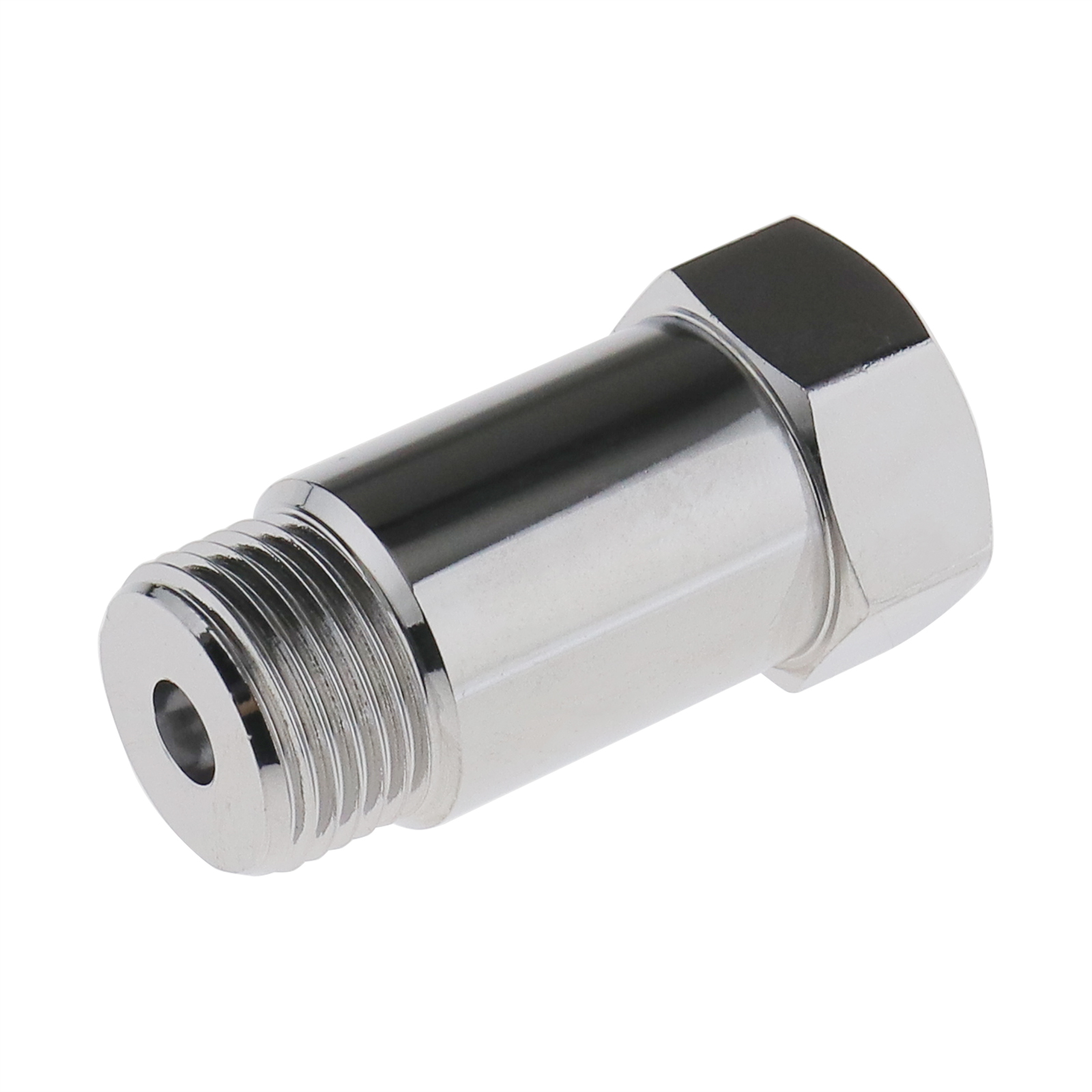 2PCS M18x1.5 O2 Oxygen Sensor Extender Bung Extension Adapter 45mm CEL ...