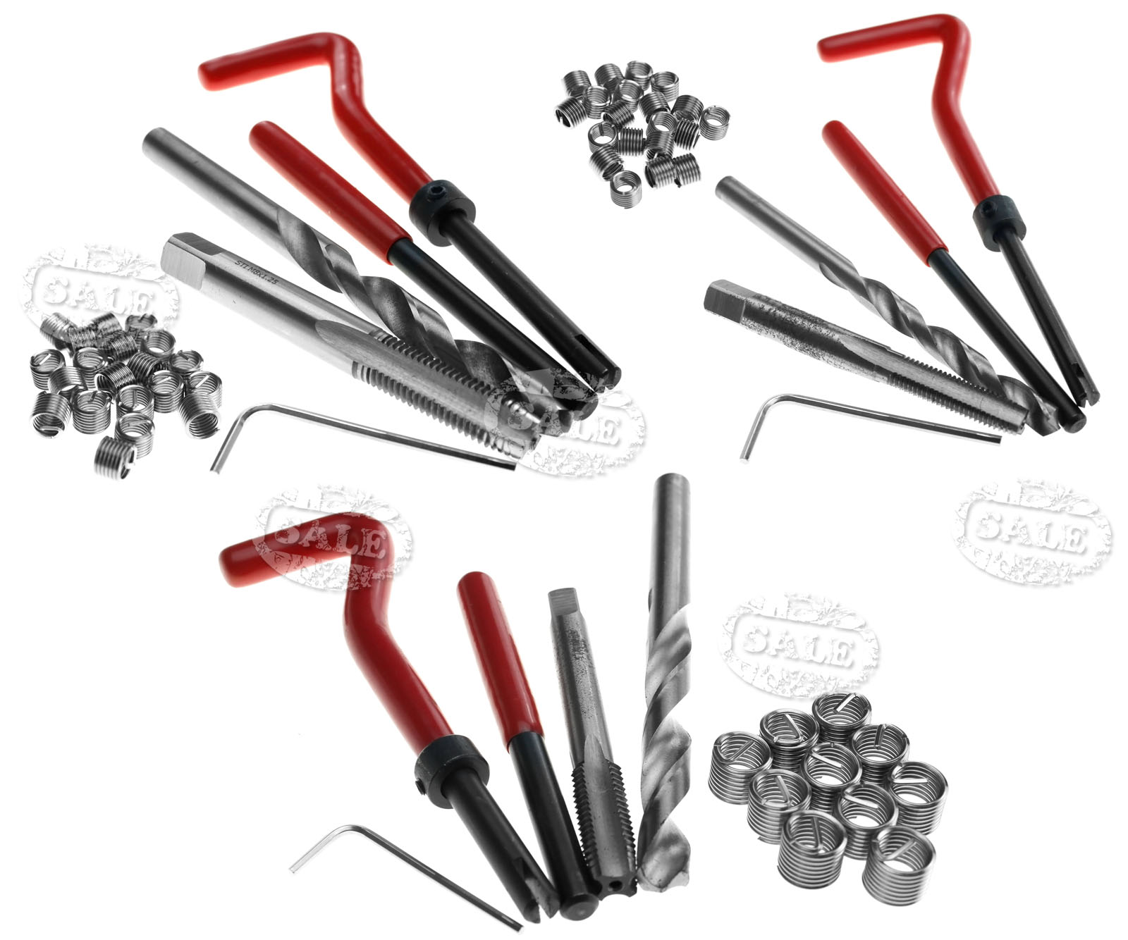 M6 X 1.0 M8 X 1.25 M10 X 1.5 Compatible Thread Repair Wire Insert Set ...