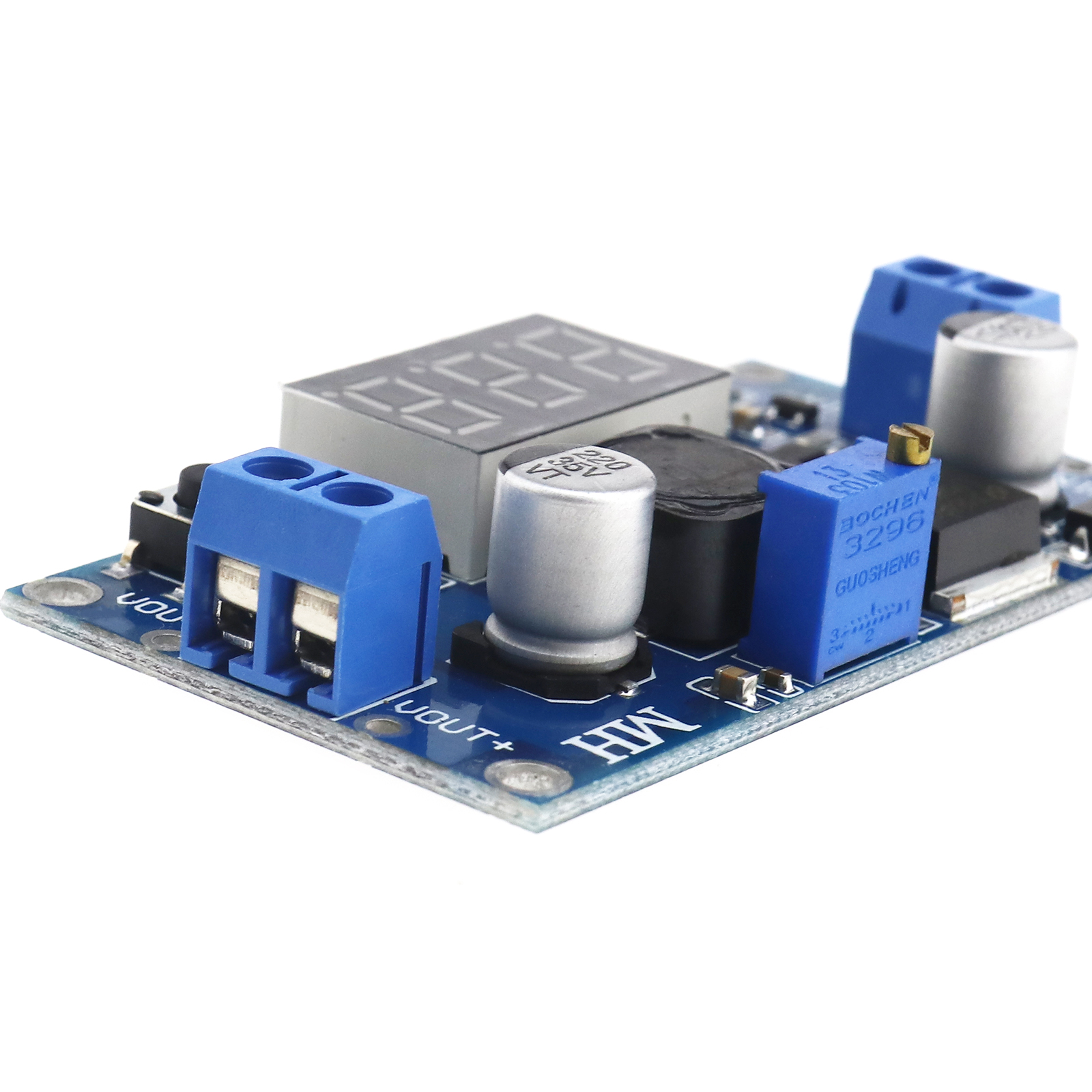 LM2596S DC DC Step Down Buck Converter LED Display Voltmeter Adjustable ...