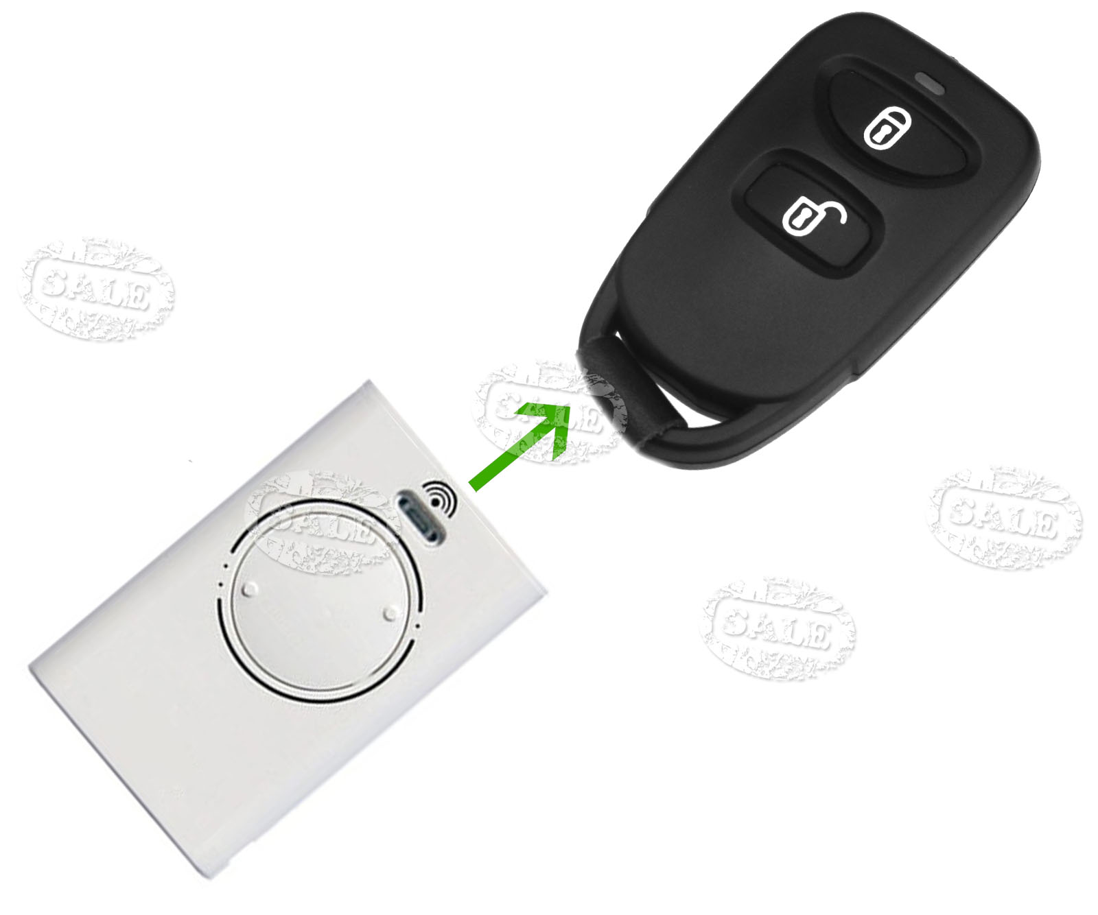 1PC ABS Rolling Code 868MHz 2 Button Remote Control Fob For FAAC XT2 ...