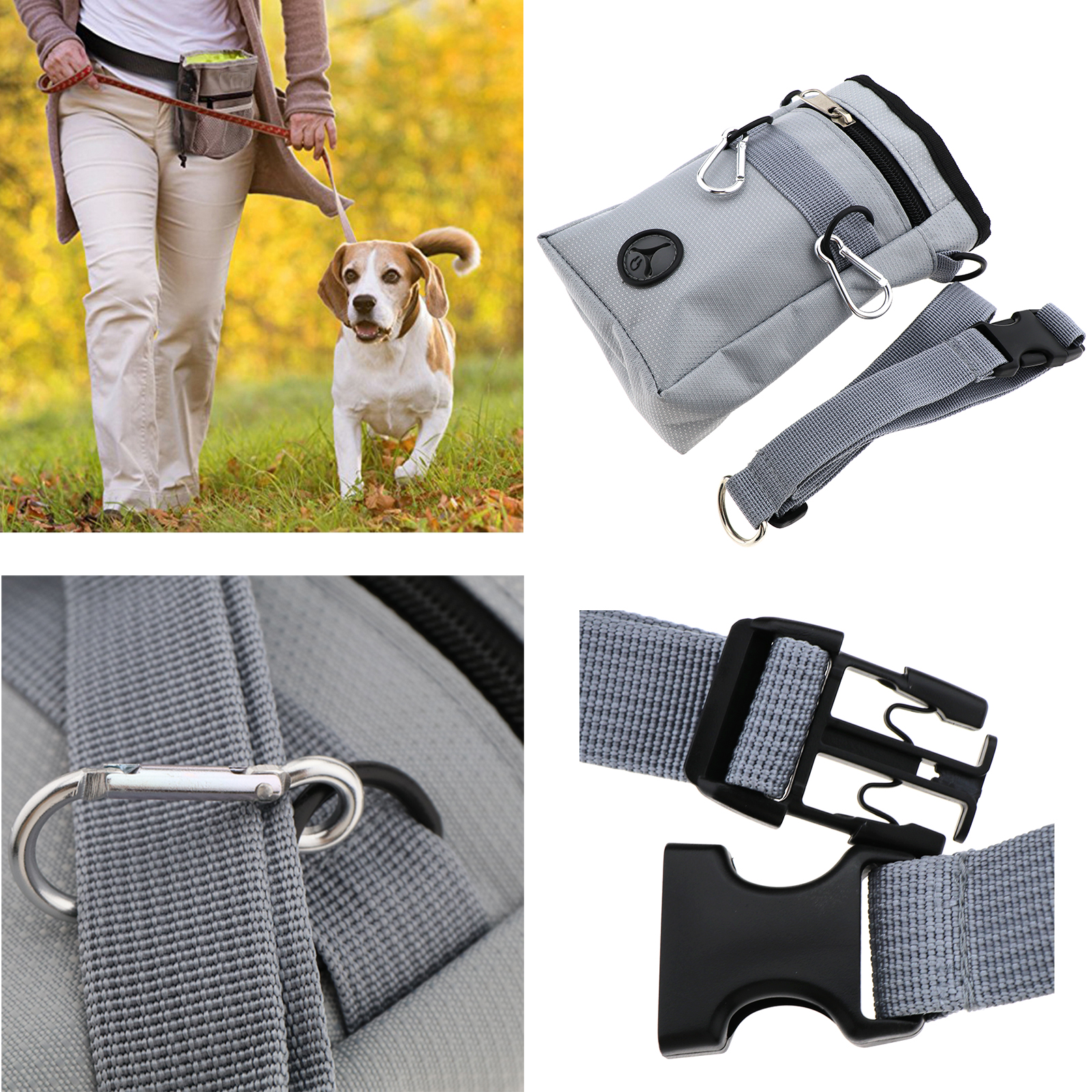 1 pz sacchetto per snack sacchetto per prelibatezze sacchetto per prelibatezze borsa per cibo sacchetto per cibo grigio