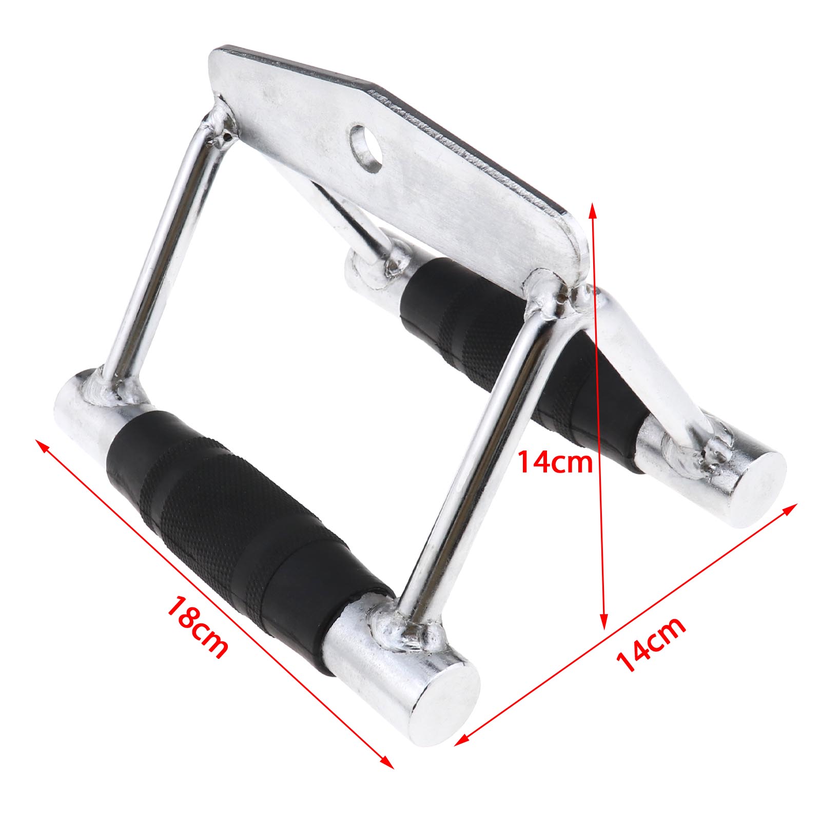 Seated Row Bar with Rubber Handles for Cable Exercise Equipment Gym ...