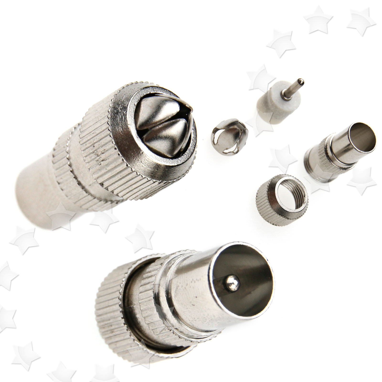 Male Female Coax Adaptors KUOQIY 10-Pack TV Aerial Coaxial Connectors ...