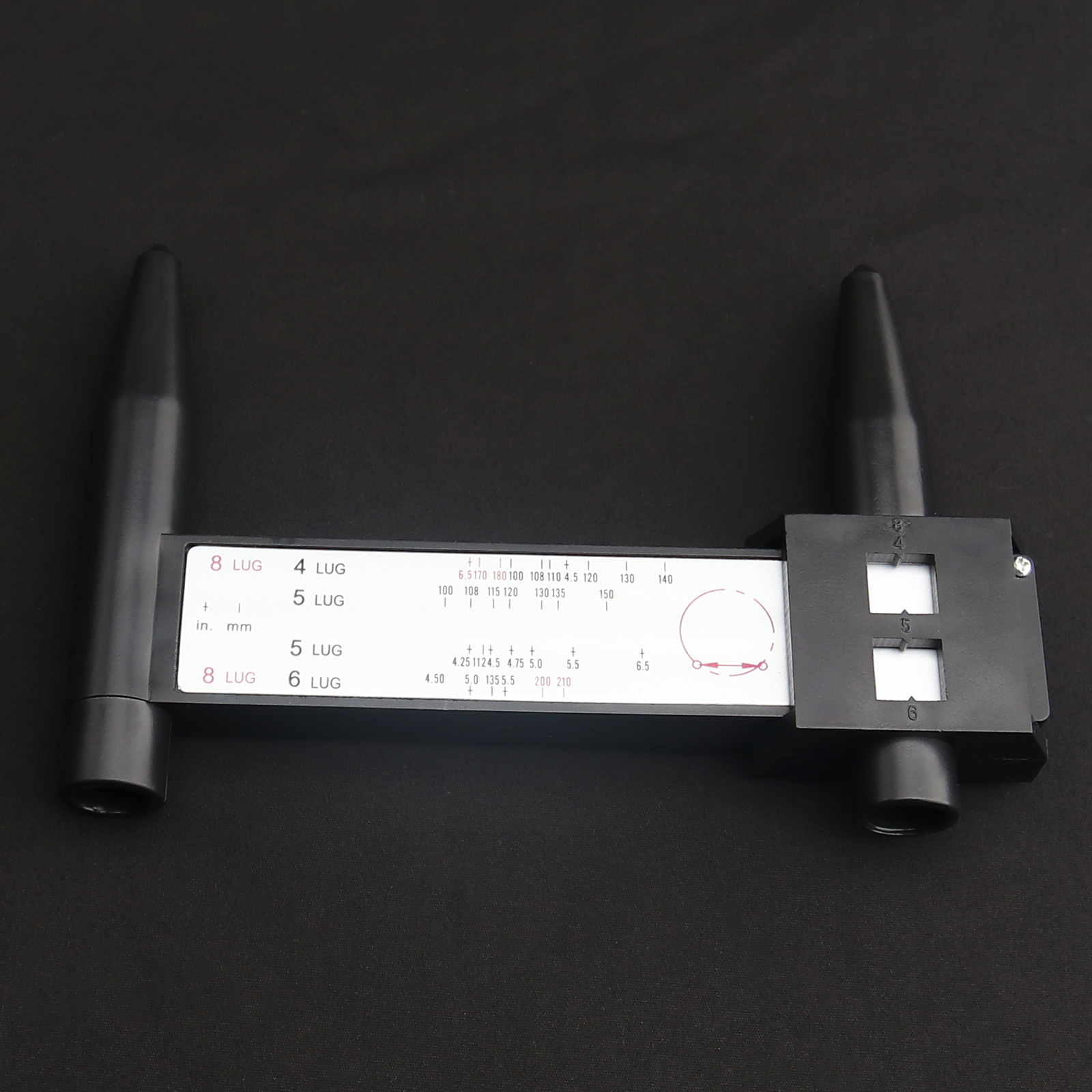 Bolt Pattern Gauge Wheel Stud Bolt Pattern Measuring Tool PCD Ruler 4 5 bolt-pattern-gauge-wheel-stud-bolt-pattern-measuring-tool-pcd-ruler-4-5