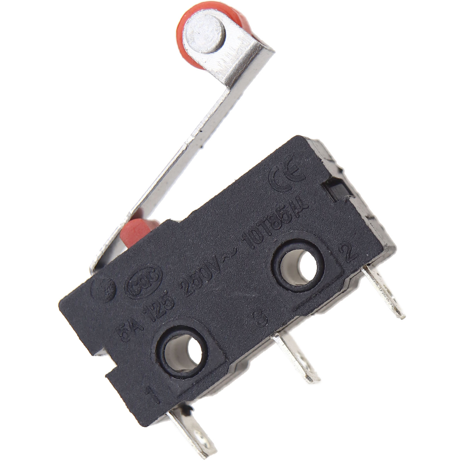 10pcs Black 3 Pin Terminal Type Lever Arm Roller Micro Switch 125-250v ...
