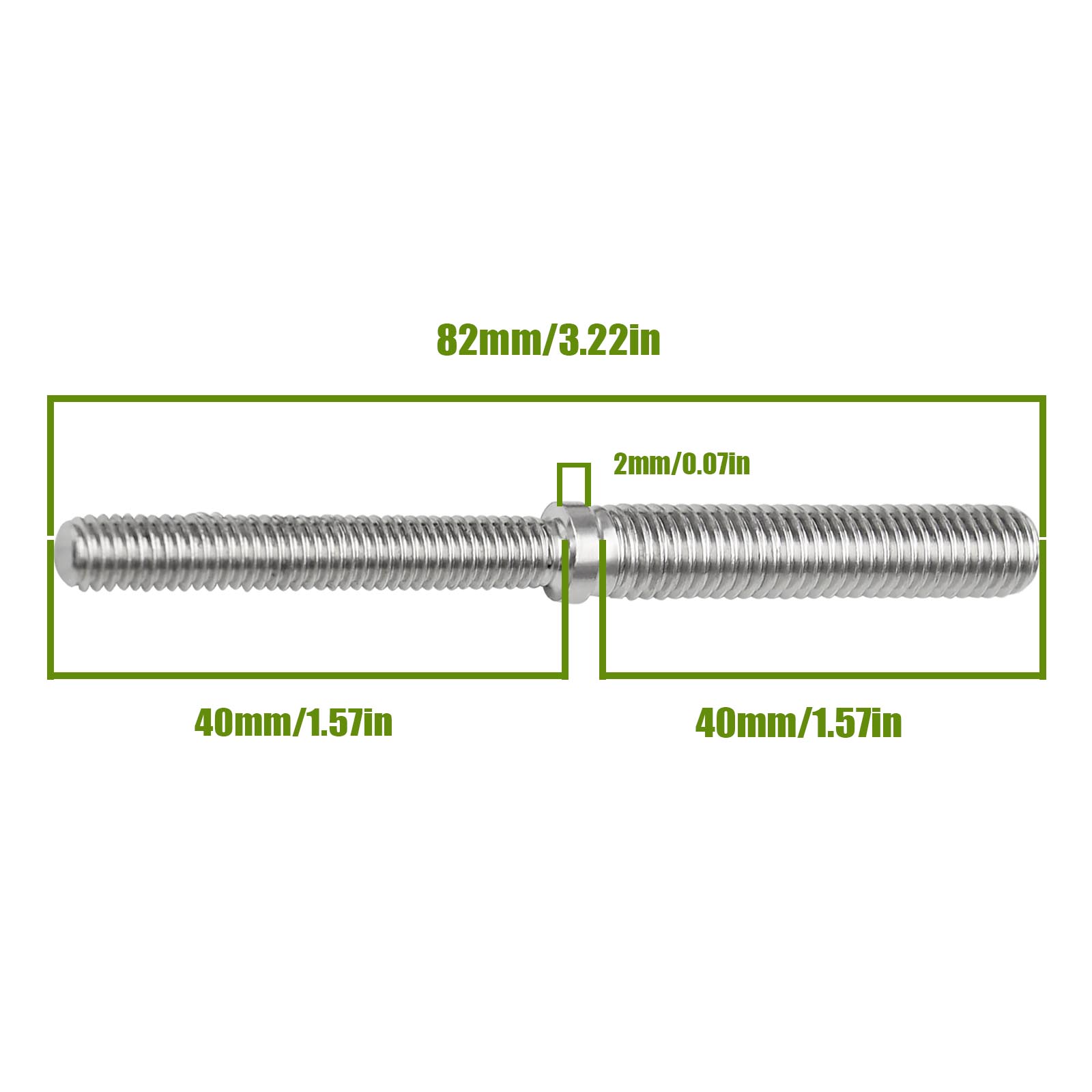 M6 to M8/M8 to M10/M10 to M12 Double End Threaded Stud Screw Bolt 2Pcs | eBay