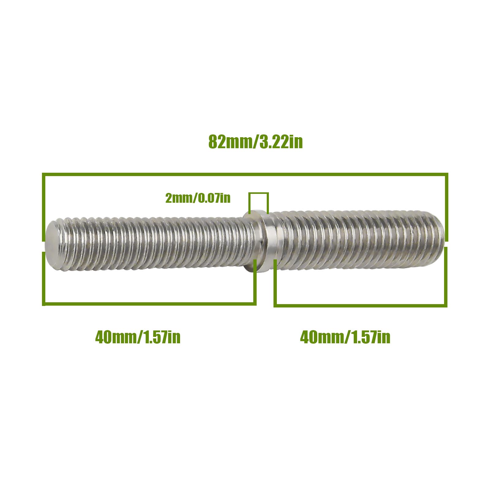 M6 to M8/M8 to M10/M10 to M12 Double End Threaded Stud Screw Bolt 2Pcs | eBay