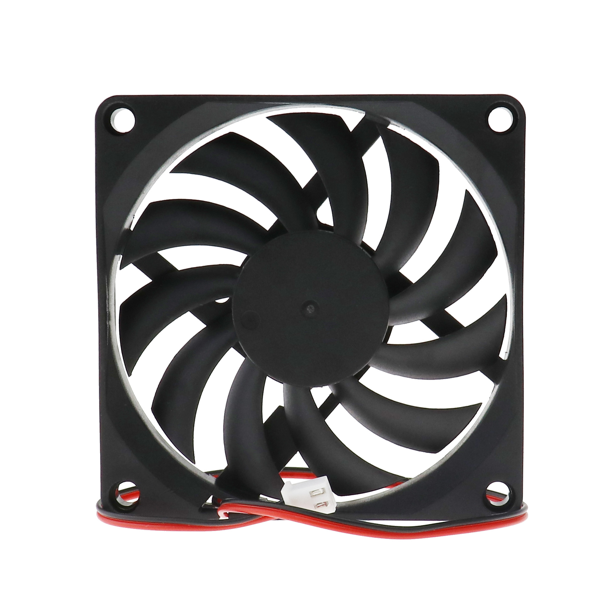 2X 12V Brushless Silent Cooling Fan Desktop Computer Cooler 2PIN 80 x ...