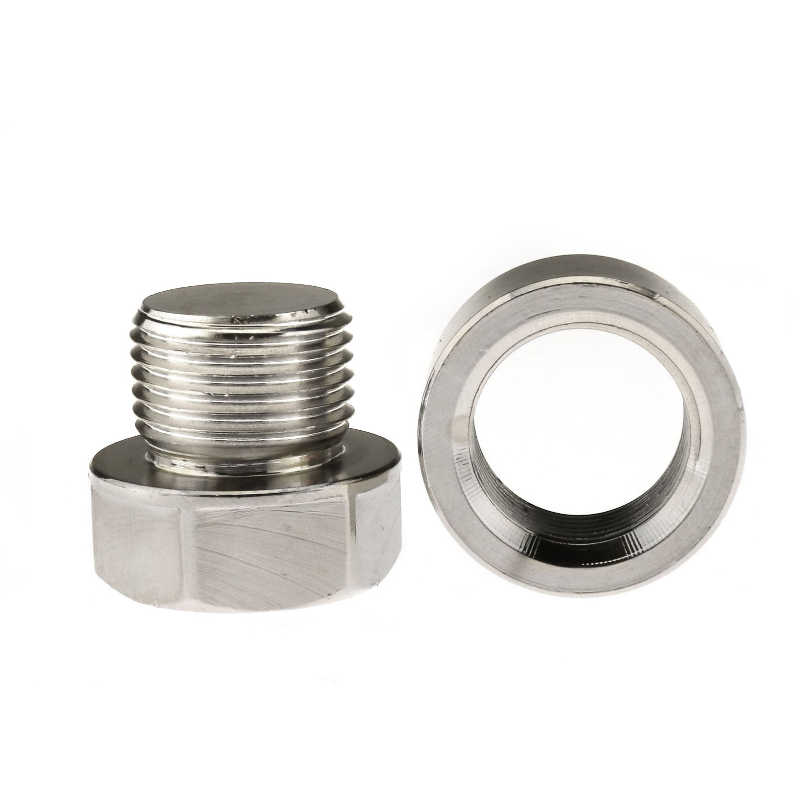EXHAUST OXYGEN O2 SENSOR NUT & BUNG/WELD ON FITTING M18 X 1.5mm Metal ...