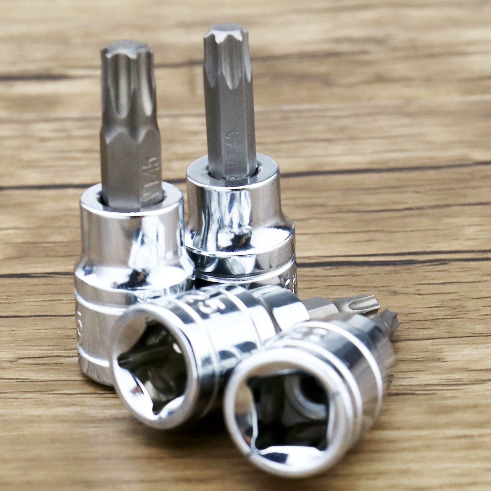 TORX 3/8DR TORX Bit Socket Set Torque Star Sizes T10-T50 For ... TORX 3/8DR TORX Bit Socket Set Torque Star Sizes T10-T50 For ...