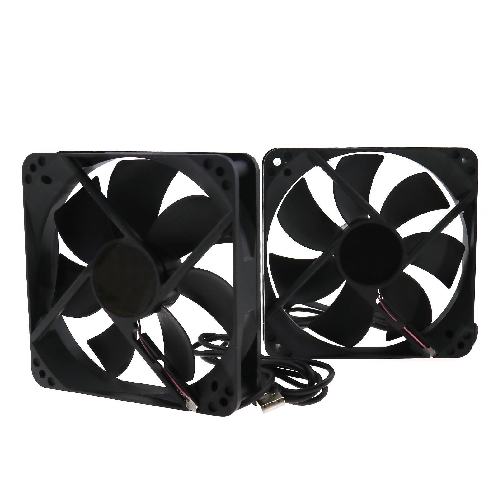 2 Pieces USB Case Silent Radiator Fan USB Cooling Fans for Computer CPU ...