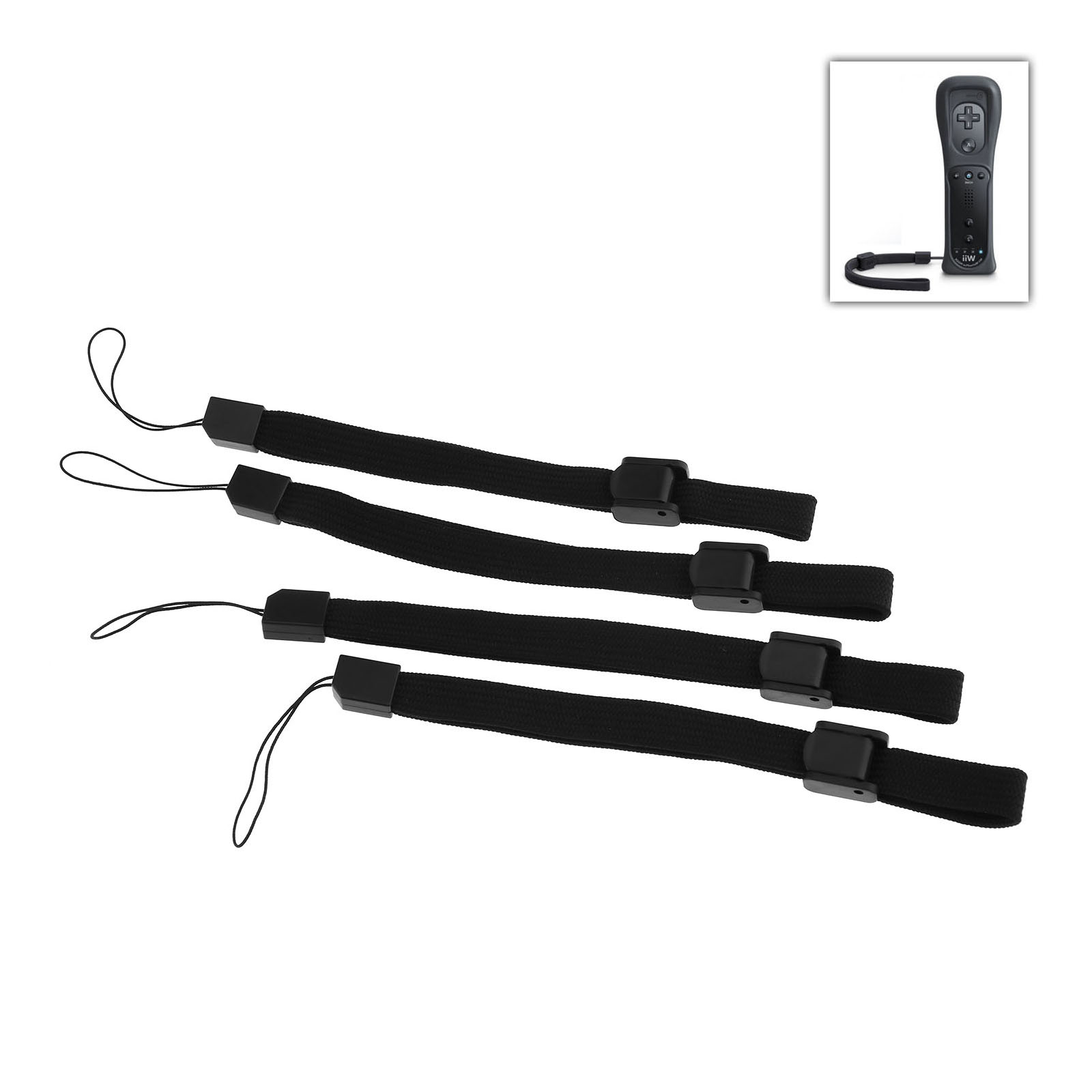 Black Hand Wrist Strap for Wii Remote Controller PSP DSL 3ds DSi 2ds ...